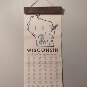 WI State Park Adventure Checklist WITH Pen // Wisconsin State Park ...