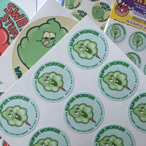 Wacky Whiffer Whiffers Matte MAX SCENT Scratch and Sniff Stickers. Big ...