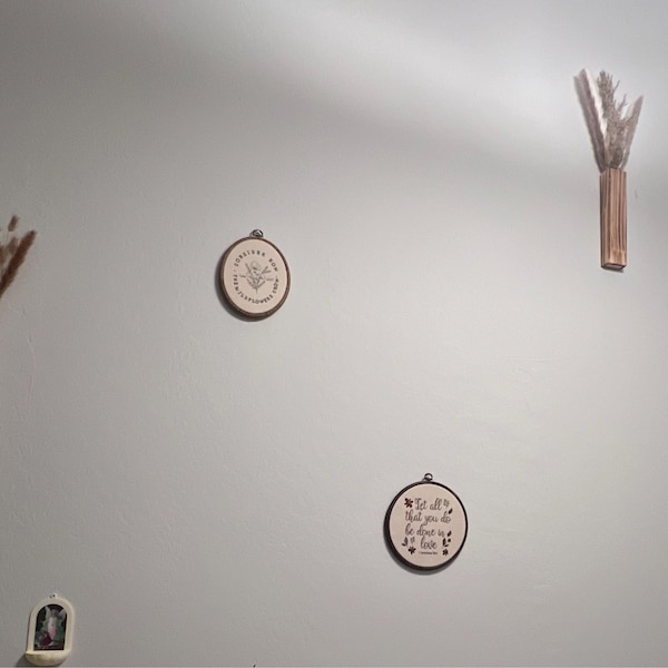 Consider the Wildflowers Luke 12:27 Floral Finished Embroidery Hoop ...