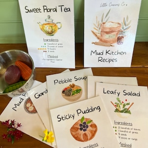 Printable Mud Kitchen Potion Cards, Homeschool Learning Numbers ...