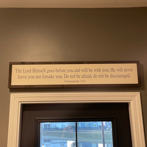 Christian Sign / Bible Verse / Christian Wall Art / Above Door Sign ...