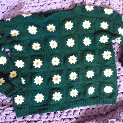 Daisy Sweater PDF CROCHET PATTERN Download - Etsy