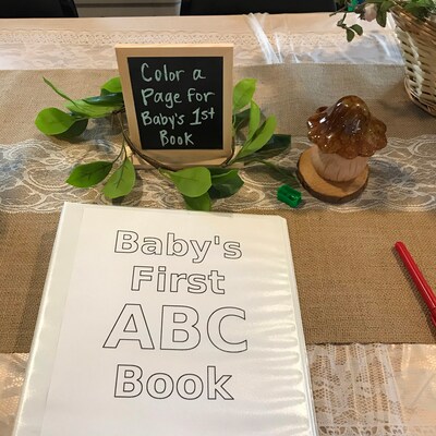 Blank Alphabet Book, Baby's First ABC Book, Baby's First Alphabet Book ...