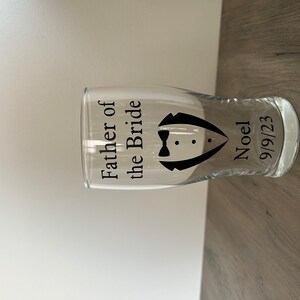 Personalised Pint Glass / Best Man Glass / Groomsman Gift / Wedding ...