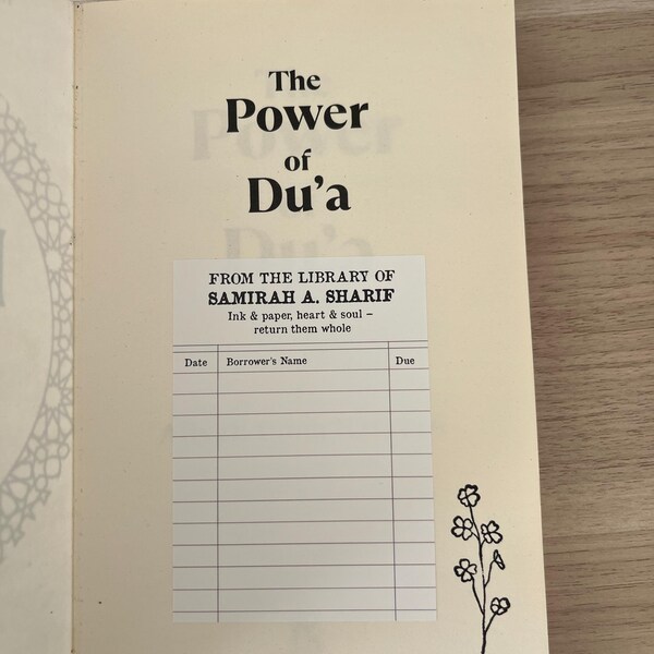 Library Card Notepad Set - Pack of 4 Small Memo Pads | Due Date Baby ...