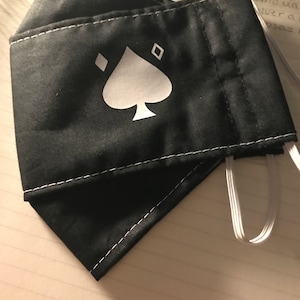 Ace of Spades Face Mask - Etsy