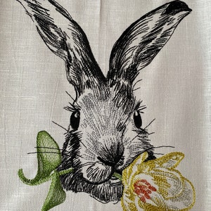 Spring Rabbit Machine Embroidery Design - Etsy