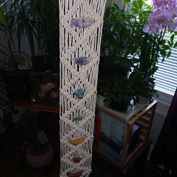 Chakra Macrame Wall Hanging, Chakra Decor, Chakra Healing, Wall Art ...