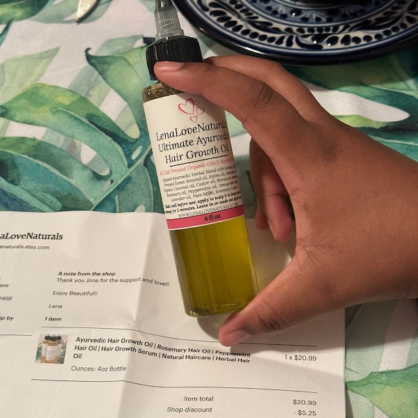 Ayurvedic Hair Growth Oil | Extra Strength Rosemary Hair Oil ...
