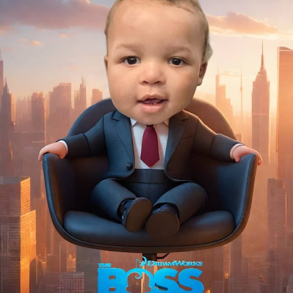 Custom the Boss Baby Portrait, Face Swap Art - Etsy