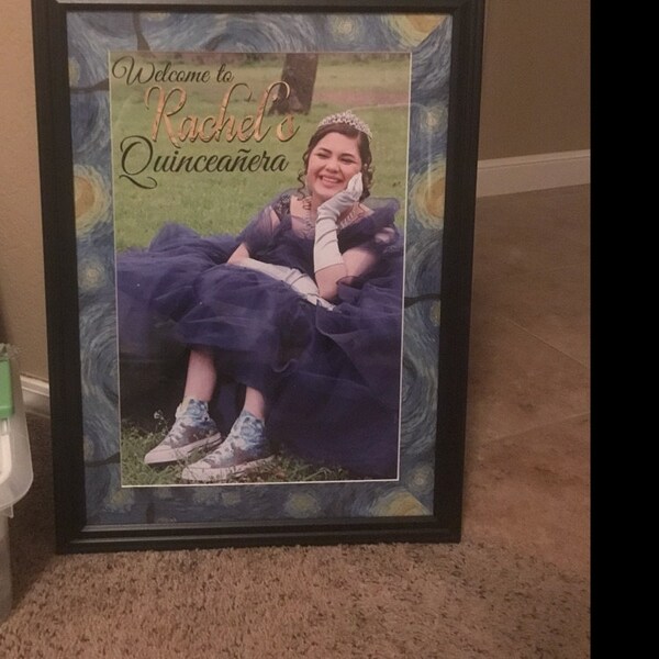 Welcome to My Sweet 15 Sign - Photo Welcome Sign- Reception Sign ...