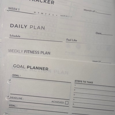 Printable Planner, Personal Planner Bundle, Daily Weekly Monthly ...