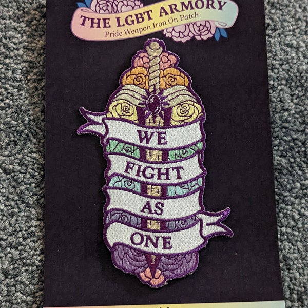 We Fight as One Embroidered Patch - Etsy