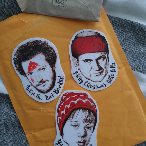Home Alone Vinyl Laptop Sticker | Phone Decal Set - Etsy