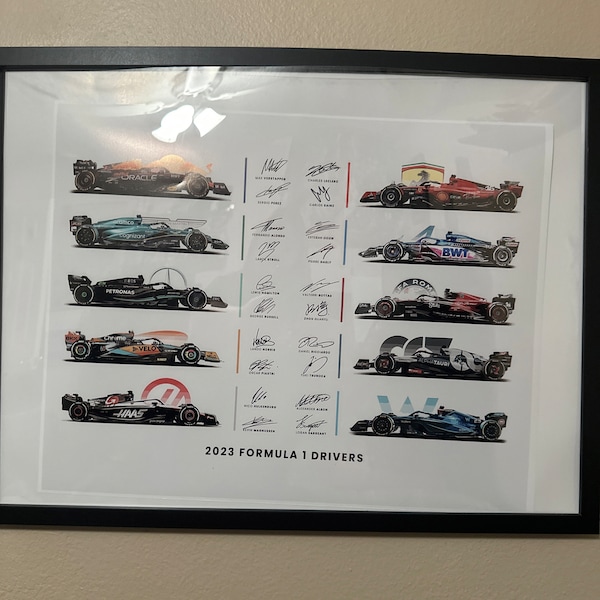 Minimalist Red Bull Formula 1 Poster Digital Download Verstappen Perez ...