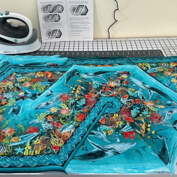 Jason Yenter ~ Calypso II Border Print ~ 100% Cotton Fabric by in the ...