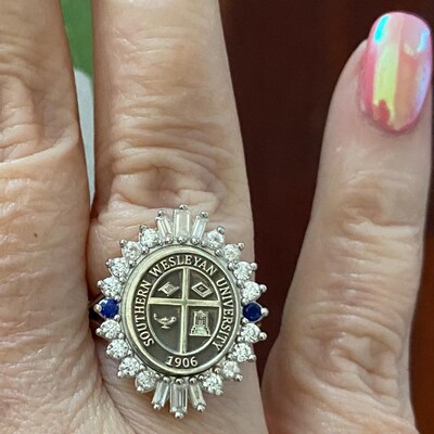 College Ring , Graduation Ring , Class Ring , Woman Gold Ring , Solid ...