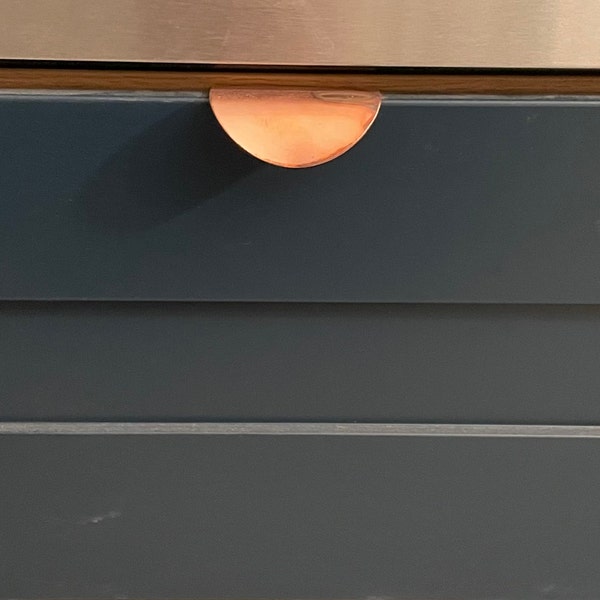 Gold Tau Grooved Brass Kitchen Cupboard Handle - Etsy