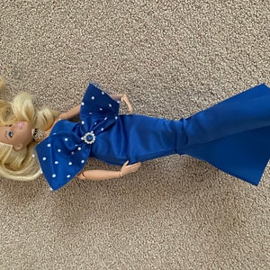 Halter Neck Dolls Prom Dress. 12inch Doll Dress Wedding Dress - Etsy