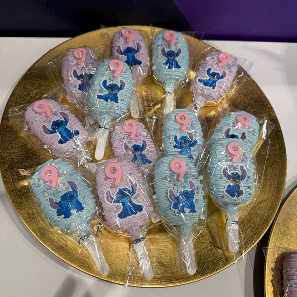 Stitch Cakesicles: Lilo & Stitch Chocolate Candy Treats (12pcs - Etsy