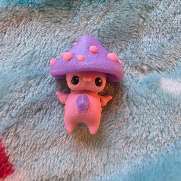 1.7'' Mushroom Pixie Poseable Articulated Fidget Toy - Etsy