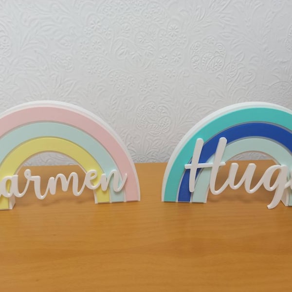 Rainbow With Personalized Name. Various Models and Colors to Choose ...