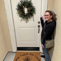 Welcome Just Kidding Please Go Home Funny Doormat Go Away Welcome Mat ...