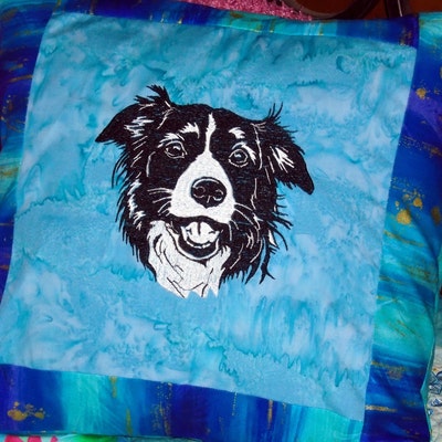 Border Collie machine Embroidery Design Dogs Embroidery Designs 7 Sizes ...