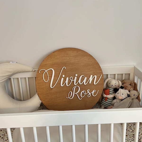 Custom Name Sign | 12"-36" Inch | Child or Baby Name | Nursery Sign ...