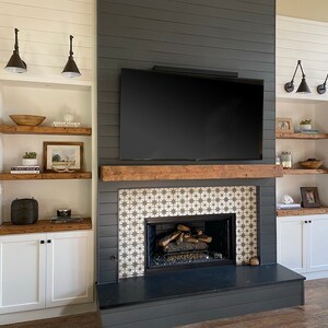 Matte Distressed Floating Shelf - Etsy