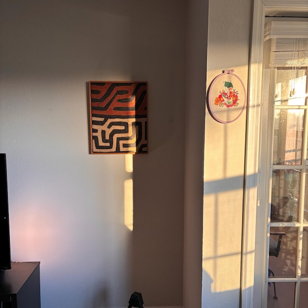 Authentic African Wall Art, Tribal Textile Textured Decor, Boho ...
