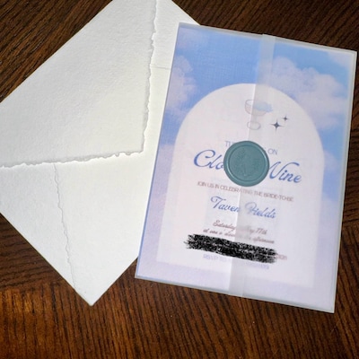 5x7 IVORY 150gsm Handmade Deckled Edge Cotton Rag Paper Deckle Edge ...