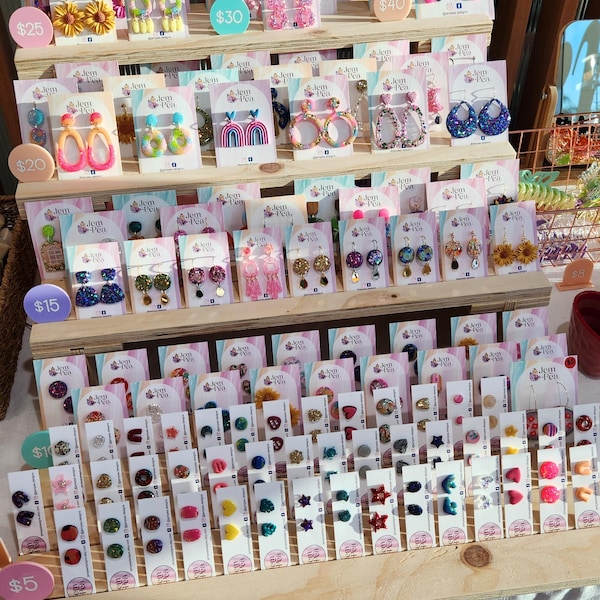 Acrylic Shaped Price Tags / Market Display / Prices / Shop Display - Etsy