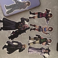 Final Fantasy 16 Pixel Art Stickers | Clive Rosfield Jill Warrick ...
