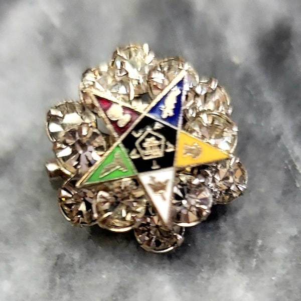 Vintage Order of the Eastern Star Brooch, RARE OES Brooch, OES ...