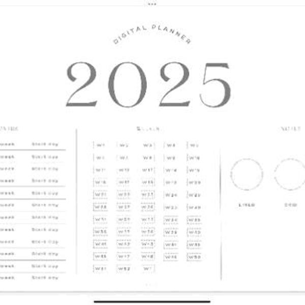 Undated Simple Minimalist Digital Planner | Goodnotes | Notability ...