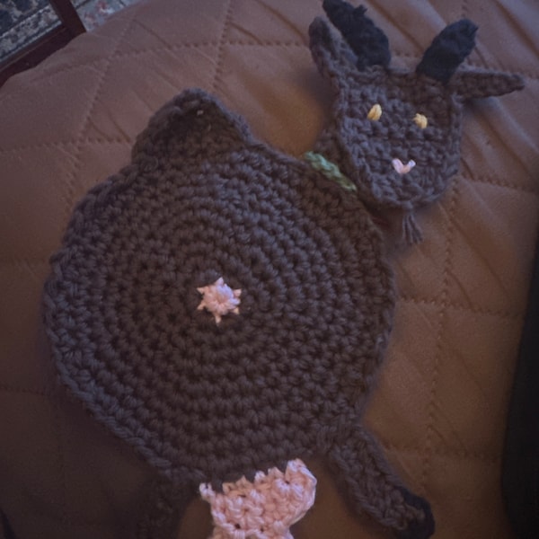 Crochet Pattern, Goat Butt Coaster DIGITAL DOWNLOAD - Etsy