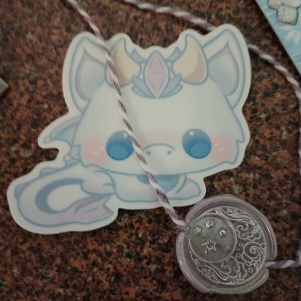 Kawaii Cute Coquette Bunny With Bow Vinyl Sticker Animal Stickers ...