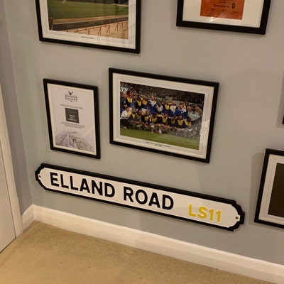 Elland Road Faux Cast Iron Old Fashioned Leeds Street Sign - Etsy