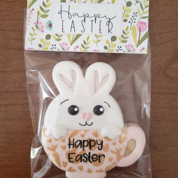 4" Happy Easter Treat Topper to From: Printable Treat Bag Toppers ...