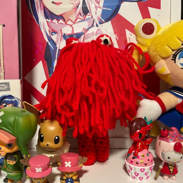 Red Guy DHMIS Crochet Plush: Handmade Stuffed Animal - Etsy