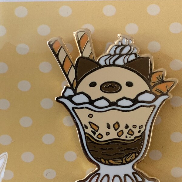 Animal Parfait Pal Hard Enamel Pin - Cute Animal Food Hybrid Pun Pins ...