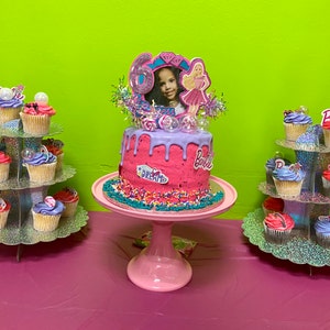 TXT Inspired Cake Topper, Kpop Cake Topper, Birthday Topper, Layered ...