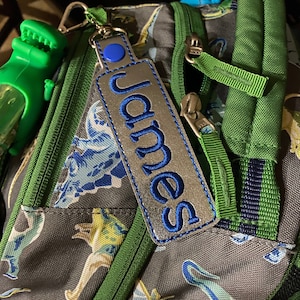 Personalized Name Tag School Backpack Tag Sports Bag Snap - Etsy