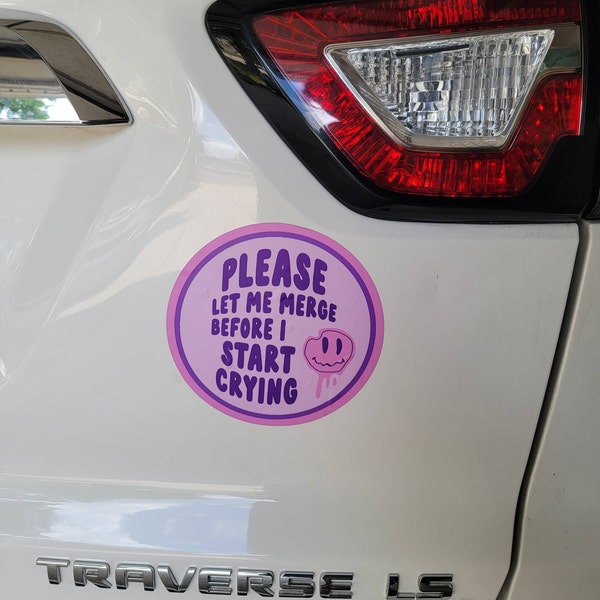 Surviving and Vibing 6" Round Circle Bumper Sticker | Millennial Gen Z ...