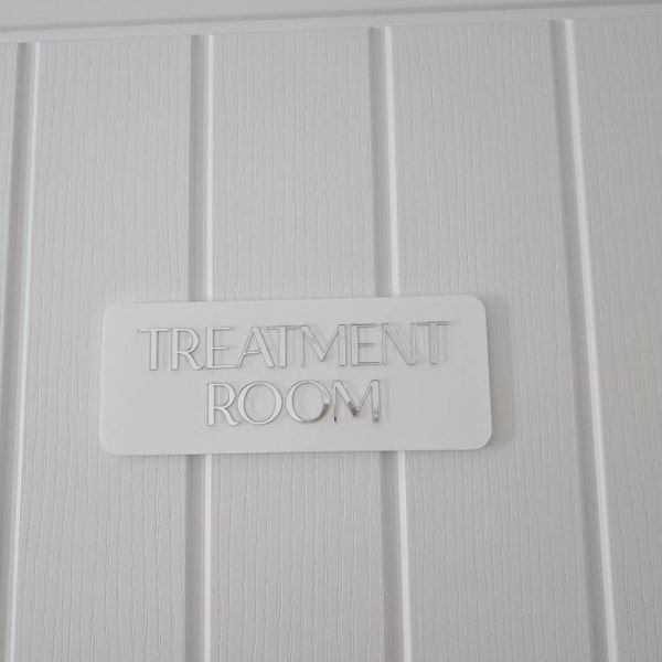 Custom 3D Acrylic Sign for Door or Wall, Modern Business Sign, Salon ...