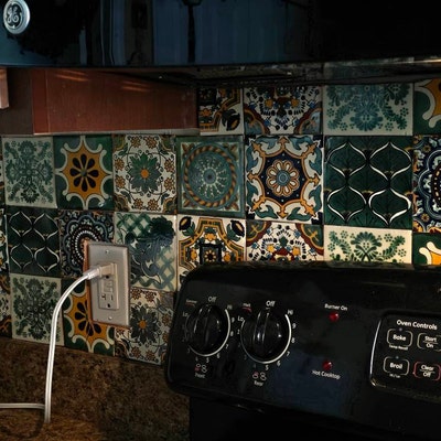 S007 Mexican Ceramic 4x4 Inch Hand Made Tile Washed Yellow - Etsy