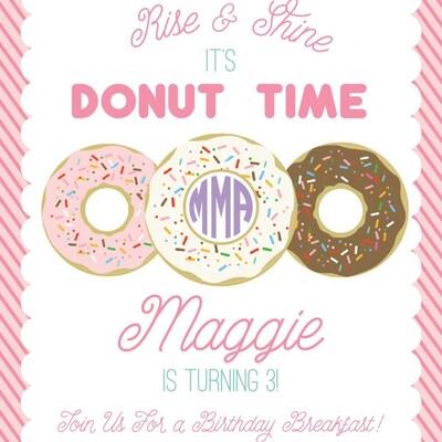 Instant Download Editable Custom Colorful Sprinkle Donut - Etsy
