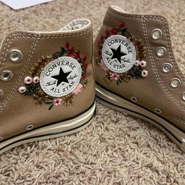 Converse Custom Floral Embroidery Converse Custom Embroidery Converse ...
