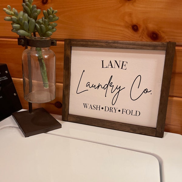 Laundry Farmhouse Wooden Sign, Laundry Room Decor, Laundry Room Sign ...